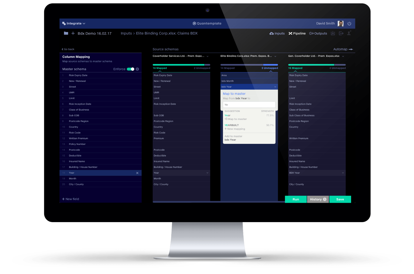 Quantemplate - Insurance data automation
